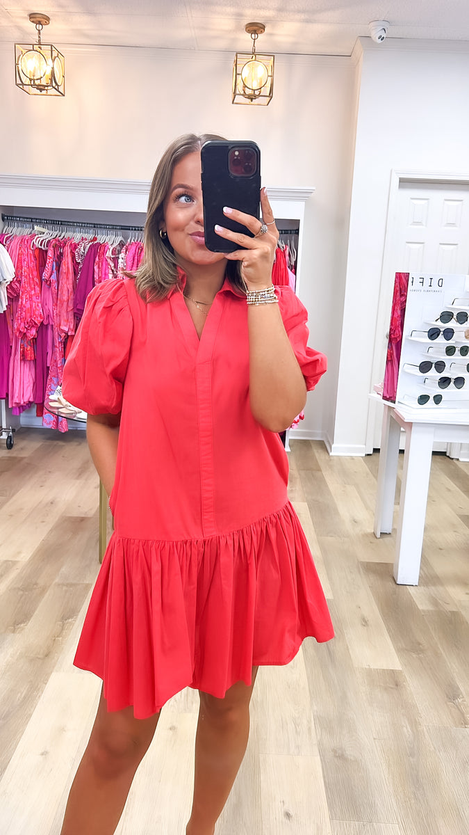 Kara Dress- Red – VACE