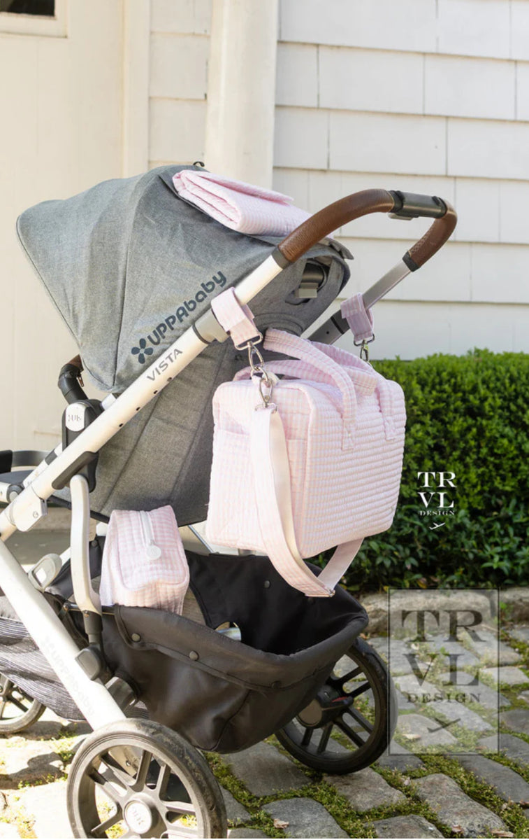 TRVL Stroller Bag- Pink Stripe – VACE