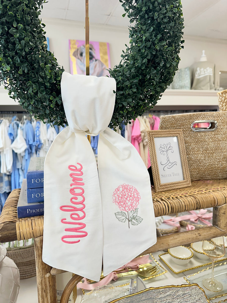 Hydrangea + Welcome Wreath Sash – VACE