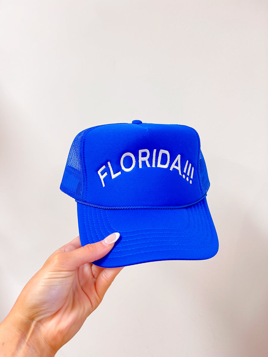 FLORIDA!!! Trucker Hat- Royal Blue/White – VACE